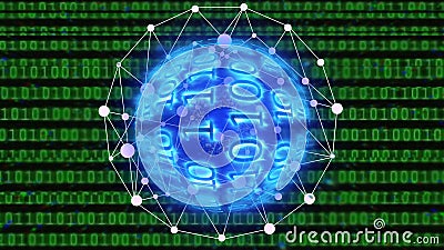 Digital Binary Data Scan Loop Background Stock Footage - Video of banking, abstract: 124632414