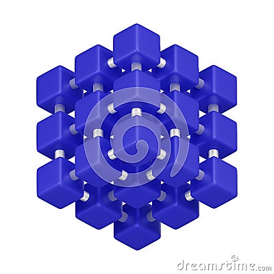 Digital Block 3x3 Cloud Package 3d Icon Stock Image | CartoonDealer.com ...