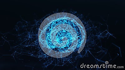 Digital Brain AI Artificial Intelligence Deep Data Machine Learning. Loop 4k Stock Footage ...