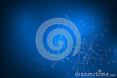 Digital Circuit Lines On Binary Code Technology Abstract Background. Stock Photography ...