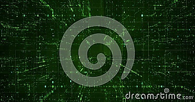 Digital Code Matrix Network Loop Stock Footage - Video of bytes ...