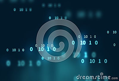 Digital Code Number Abstract Technology Background Royalty-Free Stock ...