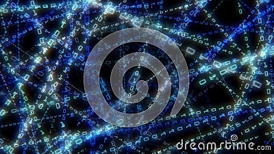 Digital Computer Code Data Matrix 4K Stock Video - Video of code ...