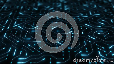 Digital Data Moving on Circuit Board and CPU Loop Backgrounds. Stock Footage - Video of concept ...