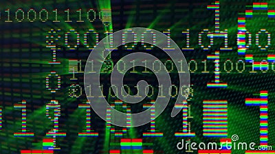 Digital Data Code Network Interface Technology Stock Footage - Video of ...