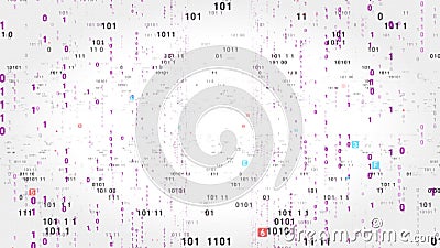 Digital Binary Background. Big Data Digital Code. Futuristic ...