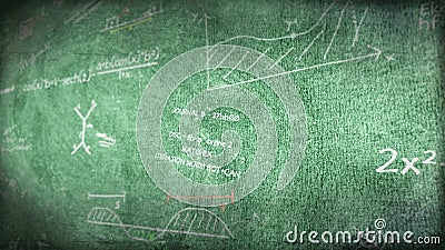 Mathematical Formulas, Equations, Graphs, Charts and Sketches Drawn ...