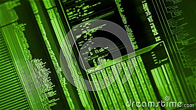 Digital interface screen stock video. Video of detecting - 61889739