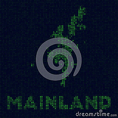 Digital Mainland Logo. Cartoon Vector | CartoonDealer.com #180096733