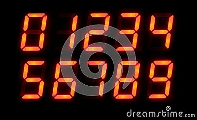 Digital Numbers Royalty Free Stock Photo - Image: 1509975