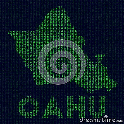 Digital Oahu Logo. Cartoon Vector | CartoonDealer.com #182339071