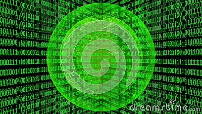 Digital Planet Earth Loopable Animation Stock Video - Video of globe, connectivity: 145070331