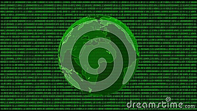 Digital Planet Earth Loopable Animation Stock Footage - Video of clip, coding: 145060724