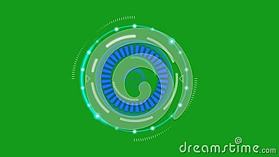 Digital Processing Green Screen Motion Graphics Stock Video - Video of ...