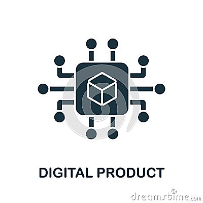 Digital Product Icon From Digitalization Collection. Simple Line ...