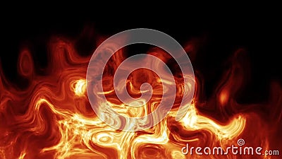 Digital Rendering Abstract Red Orange Fire Background Stock Footage ...