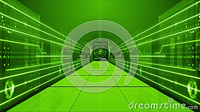 Digital Server Room Data Center. Technology Base Abstract. Computer ...