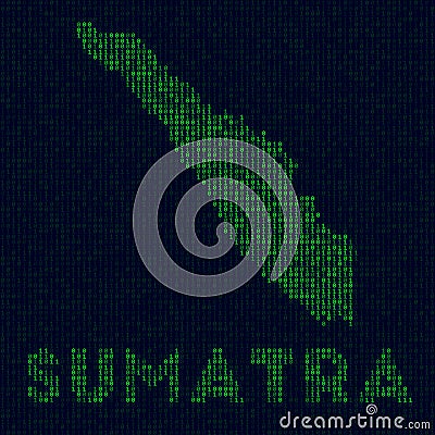 Digital Sumatra Logo. Vector Illustration | CartoonDealer.com #177898908