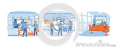 Digital Transformation. Data Analysis And Digitization. Describes An ...