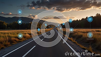 A Digital Transformation Roadmap With Key Milestones And Objectives ...