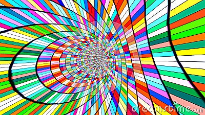 Crazy Psychedelic Vortex Full With Colors Stock Footage - Video of ...