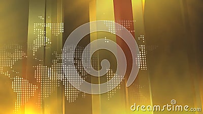 Digital World Map News Studio Stock Footage - Video of light, abstract ...