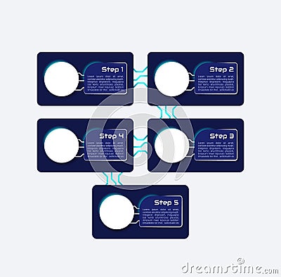 Digitalization Infographic Chart Design Template Vector Illustration ...