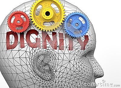 Dignity And Human Mind - Pictured As Word Dignity Inside A Head To ...