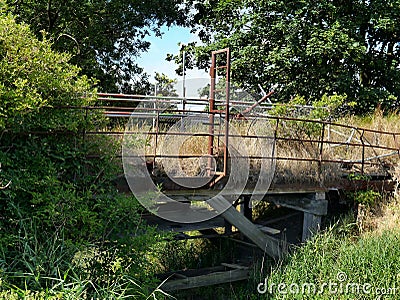 Dilapidated Bridge Reclaimed By Nature Royalty-Free Stock Photography ...