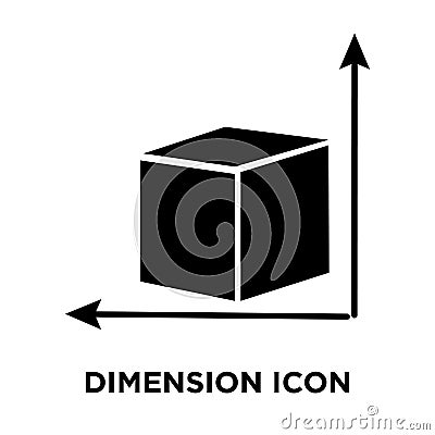 Dimension Icon Vector Isolated On White Background, Logo Concept ...