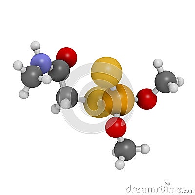 Dimethoate Insecticide Molecule. 3D Rendering. Stock Photo ...
