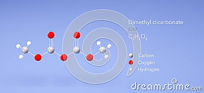 Dimethyl Dicarbonate Molecule, Molecular Structures, Preservative E242 ...