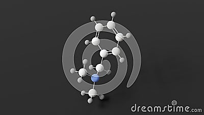 Dimethylbenzylamine Molecule, Molecular Structure, Benzenemethanamine ...