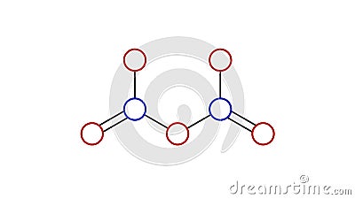 Dinitrogen Pentoxide Molecule, Structural Chemical Formula, Ball-and ...
