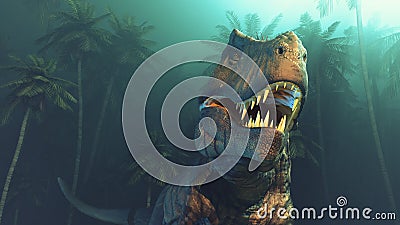 Dino Dinosaurs With Large Fangs Stock Illustration | CartoonDealer.com ...