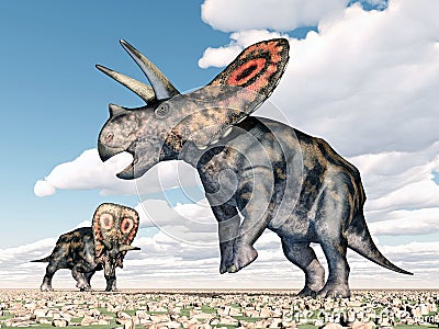 Dinosaur Torosaurus Royalty-Free Illustration | CartoonDealer.com #58221816