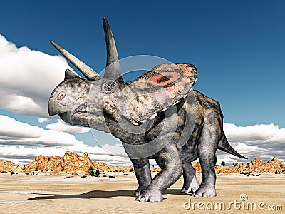 Dinosaur Torosaurus Royalty-Free Cartoon | CartoonDealer.com #58506482