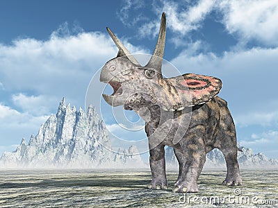 Dinosaur Torosaurus Royalty-Free Illustration | CartoonDealer.com #58650285