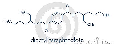 Dioctyl Terephthalate (DOTP, DEHT) Plasticizer Molecule. 3D Rendering ...