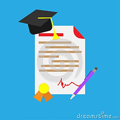 Diploma Cerificate Celebration Study. Ceremony Knowledge Template ...