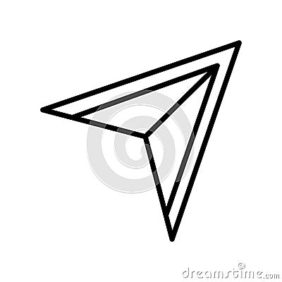 Direct Selection Icon Vector Isolated On White Background, Direct ...