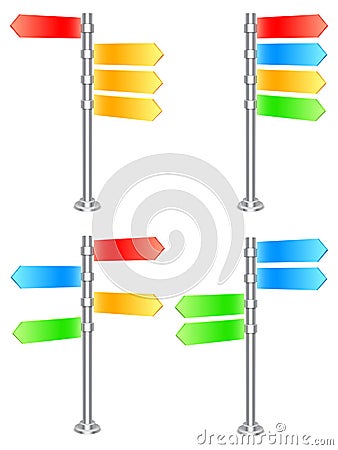 Direction Road Signs. Vector Illustration | CartoonDealer.com #35009598