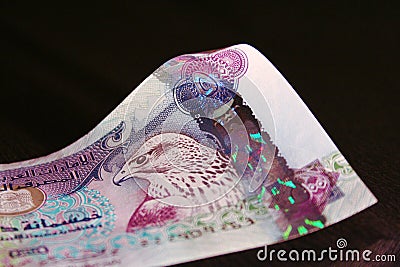 UAE Currency Dirhams Closeup Note Stock Image - Image of currency ...