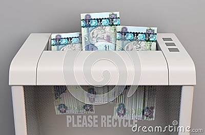 Dirham Banknotes In Shredder Royalty-Free Stock Image | CartoonDealer ...