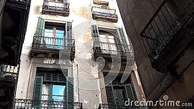 Dirty Streets, the Slums of Barcelona. Spain. Stock Footage - Video of ...