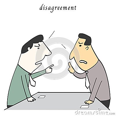 Disagreement Cartoon Vector | CartoonDealer.com #41402167