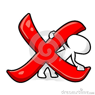 Disapproval Sign Stock Illustration | CartoonDealer.com #16692250
