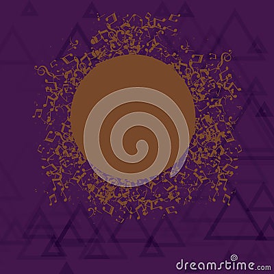 Disarrayed And Jumbled Musical Notes Icon Overlapping And Surrounding ...