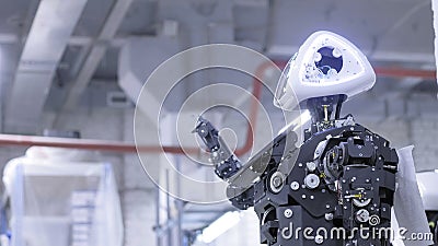 Disassembled Robot in Production. the Robot is Ready for Assembly, it ...