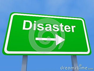 Disaster Sign Royalty-Free Stock Photography | CartoonDealer.com #18776297